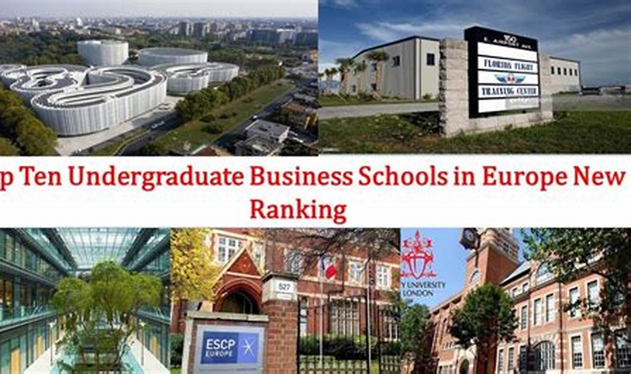 Top European Business Schools: Best Undergraduate Programs