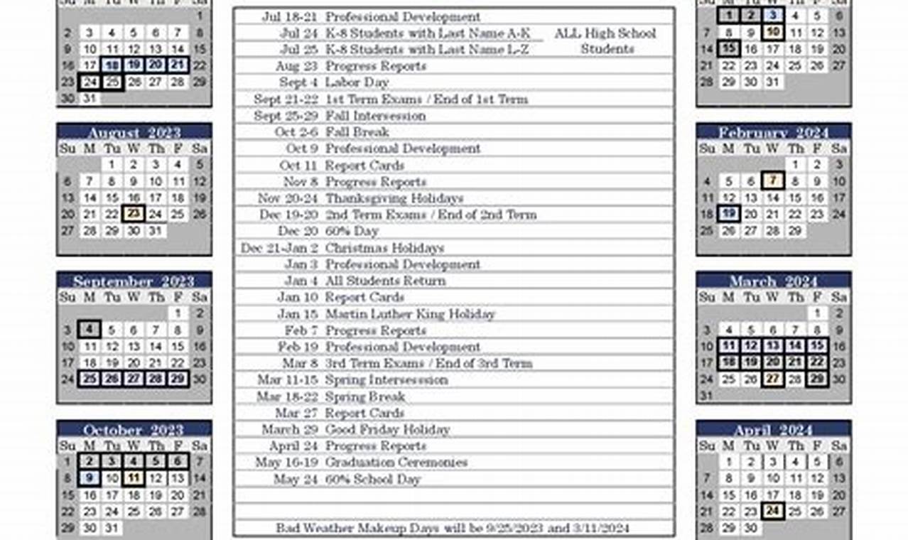 Official Lamar County Schools Calendar 2023-24