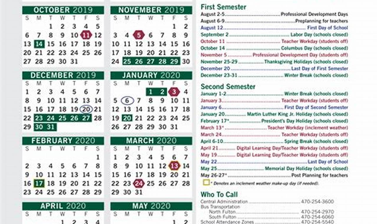 Fulton County Schools Calendar 2025-2026: Key Dates & Info
