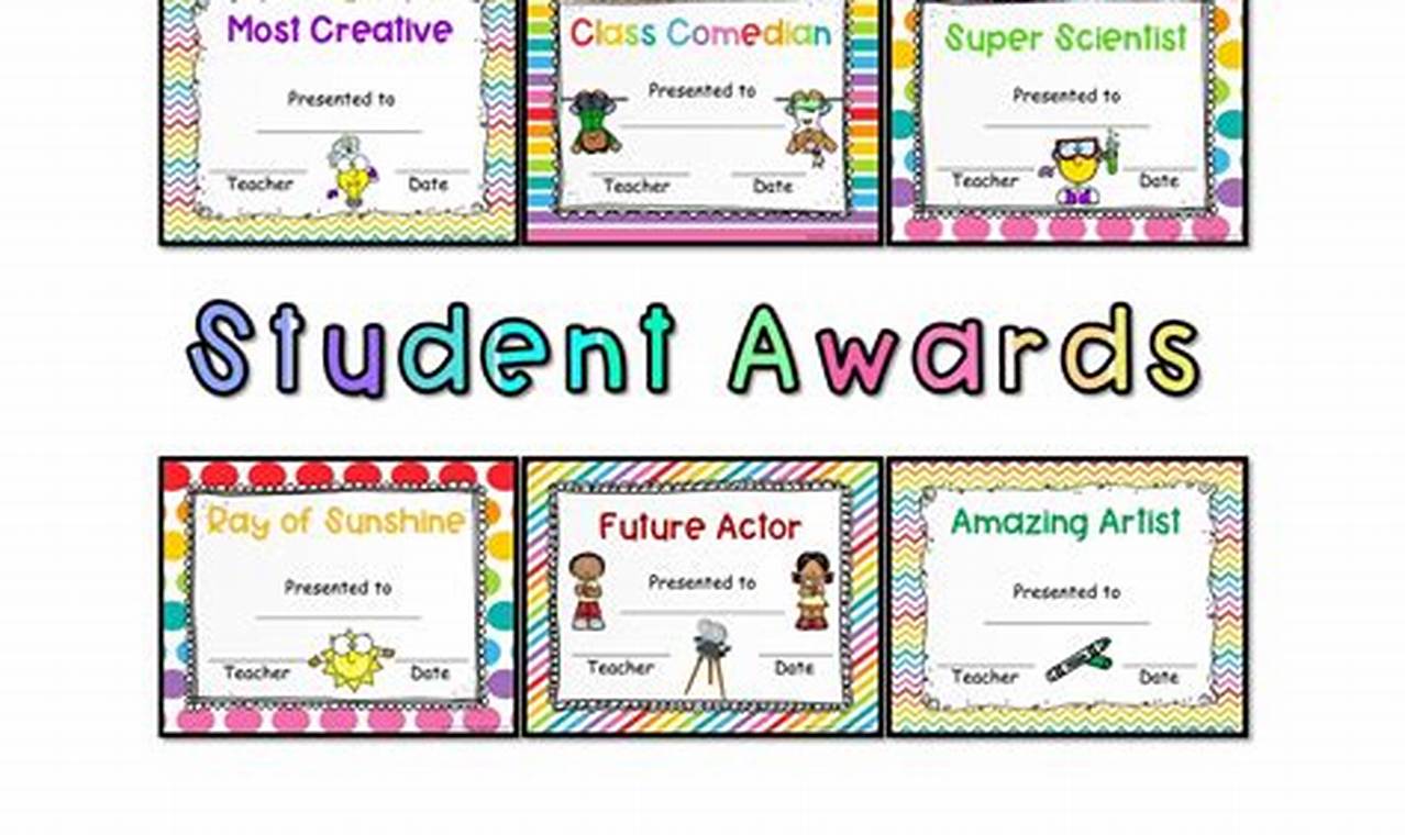 Best Elementary School Student Awards for Private Schools