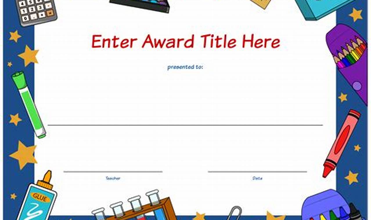 Elementary School Awards