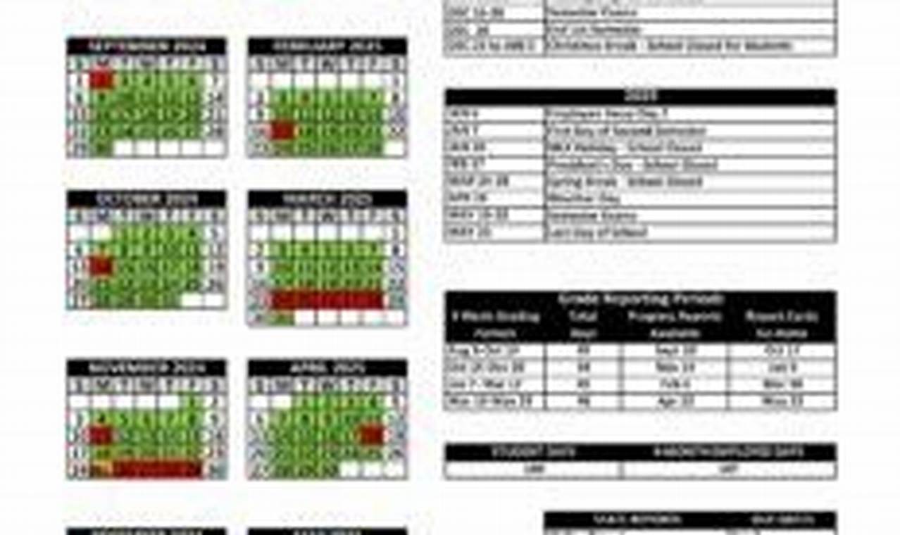2024 St. Clair County AL School Calendar & Key Dates