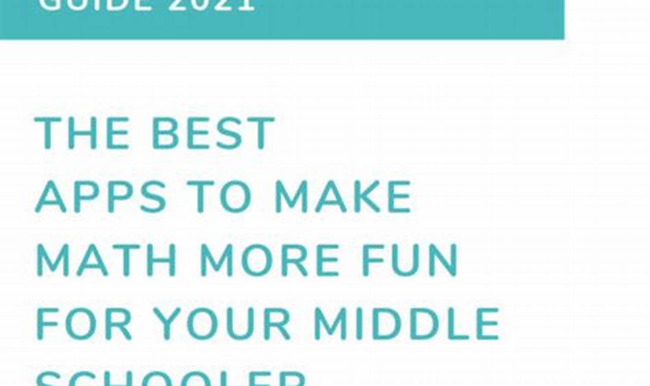 Top Math Apps for Middle School Success