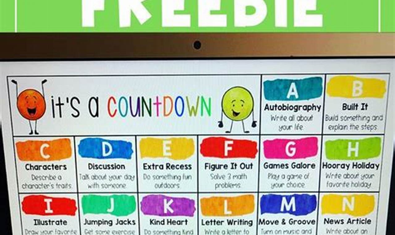 Abc Countdown Ideas For Elementary School