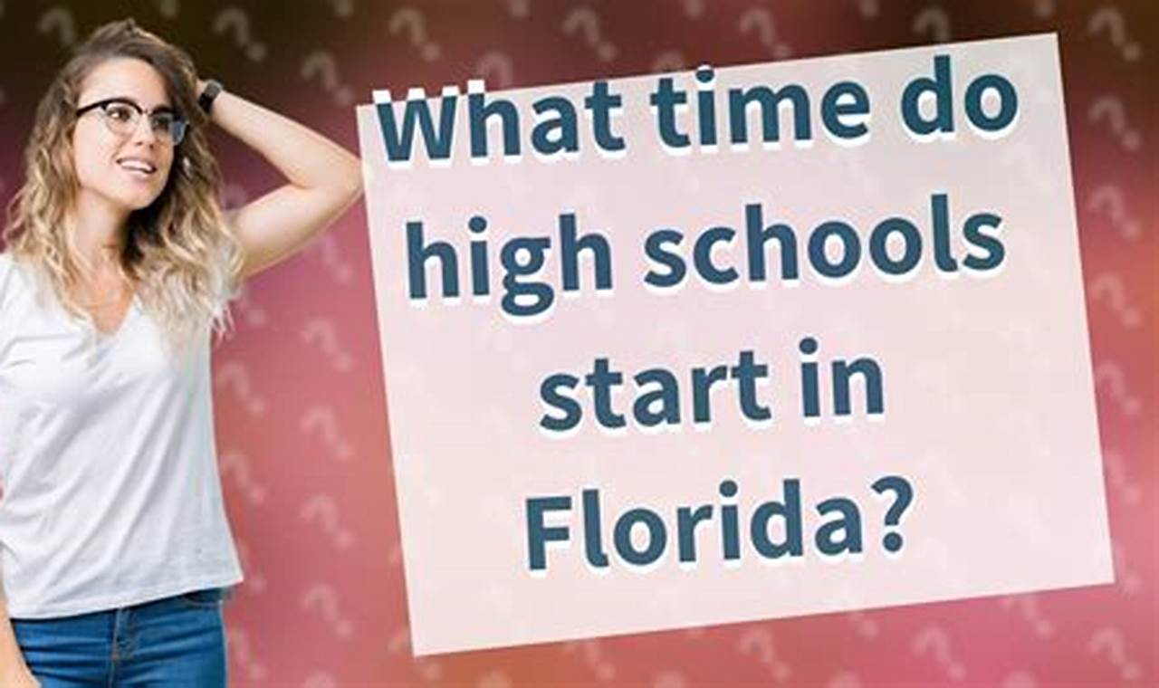 Typical High School Ending Times & Dismissal Schedules