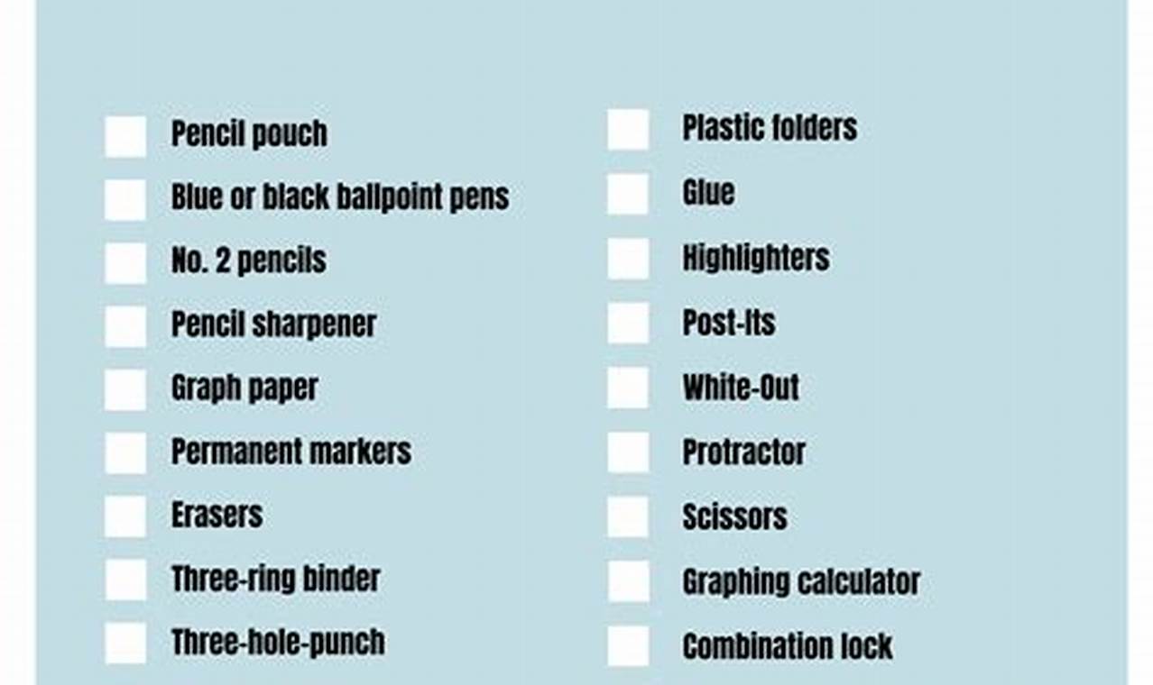 Jordan High School: The Ultimate School Supply List