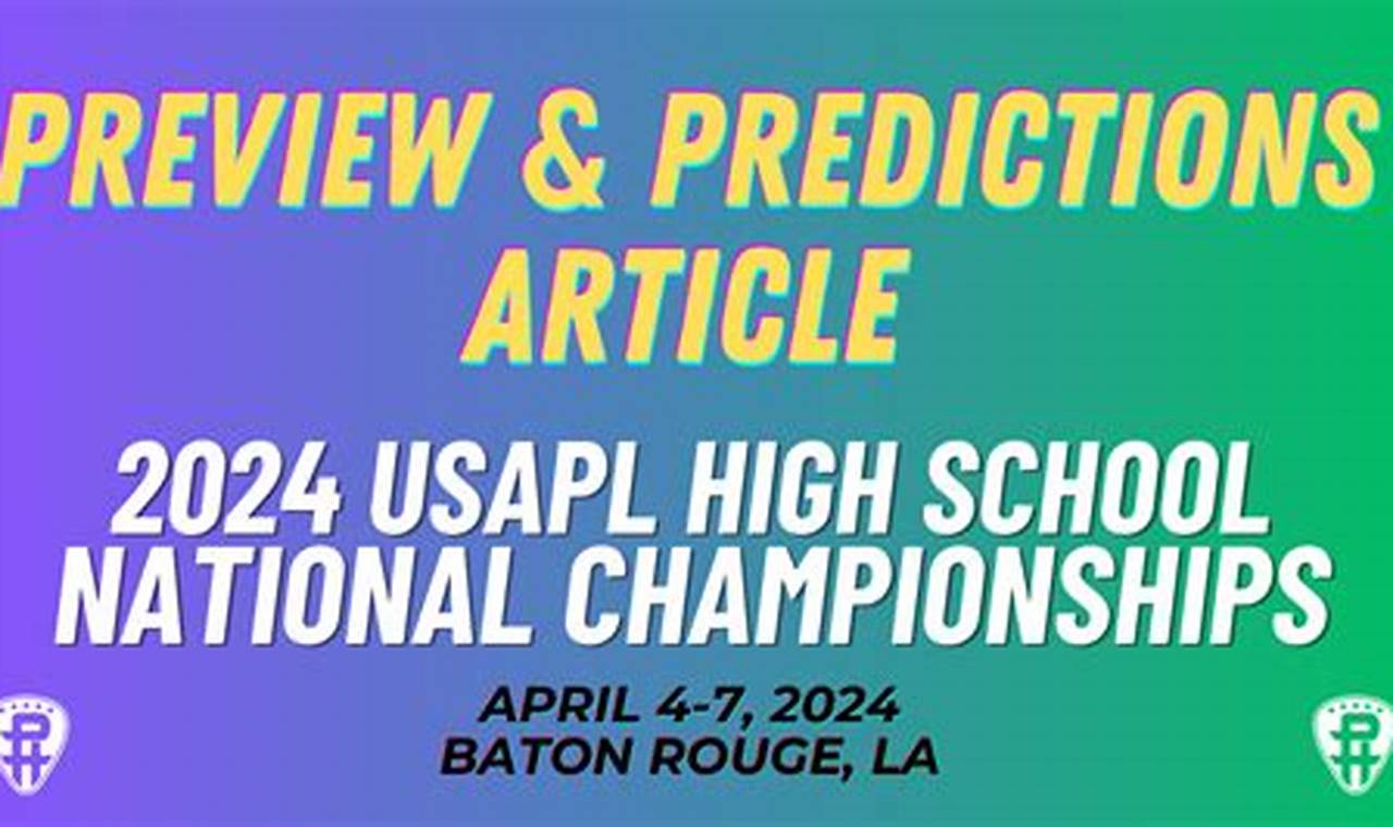 Prep for USAPL High School Nationals 2024