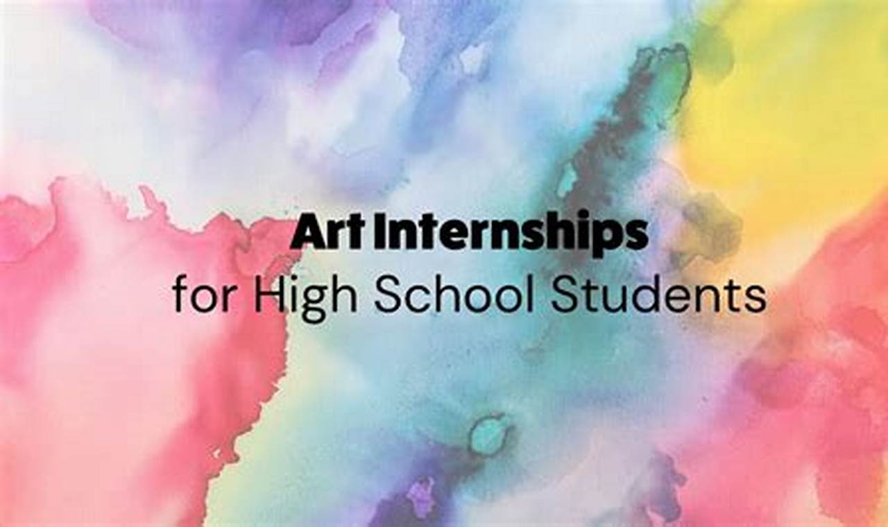 Launch Your Art Career: High School Internships
