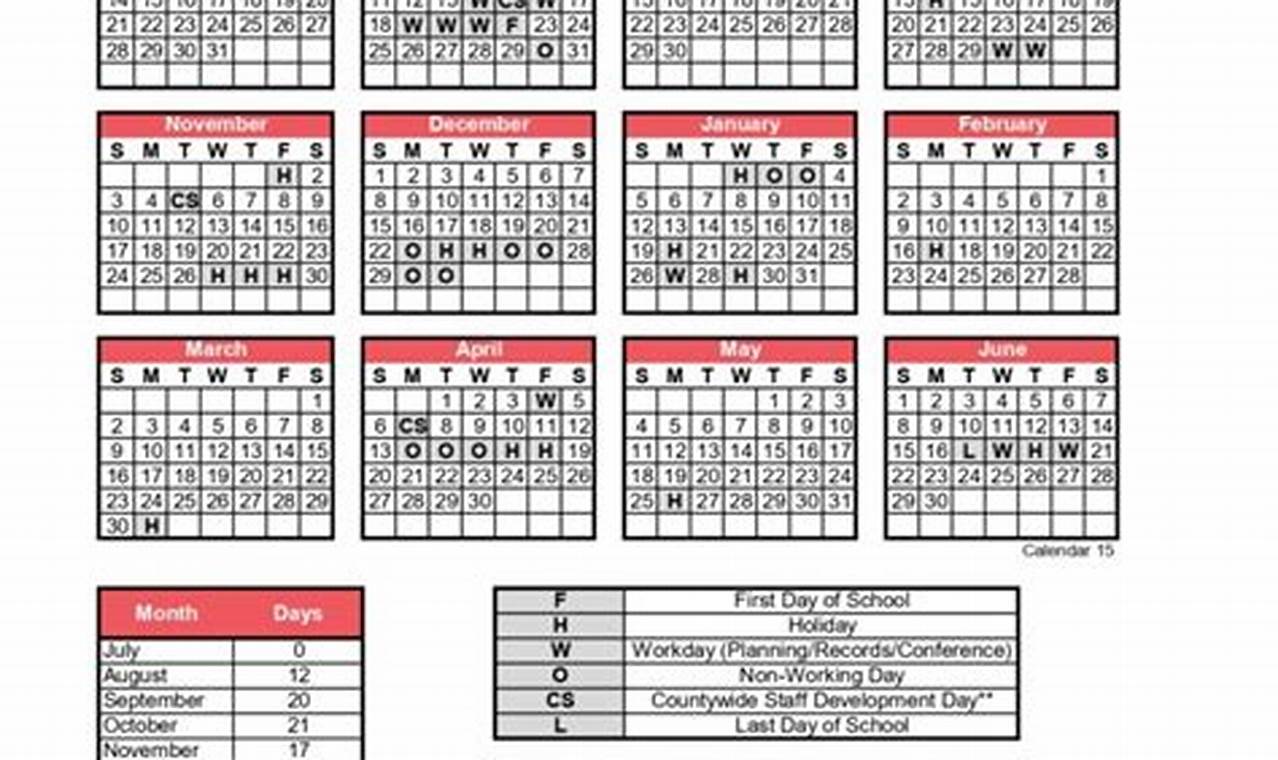 AA County Public Schools Calendar 2023-24