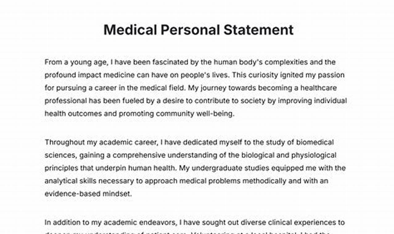 Top Medical School Personal Statement Examples & Analysis