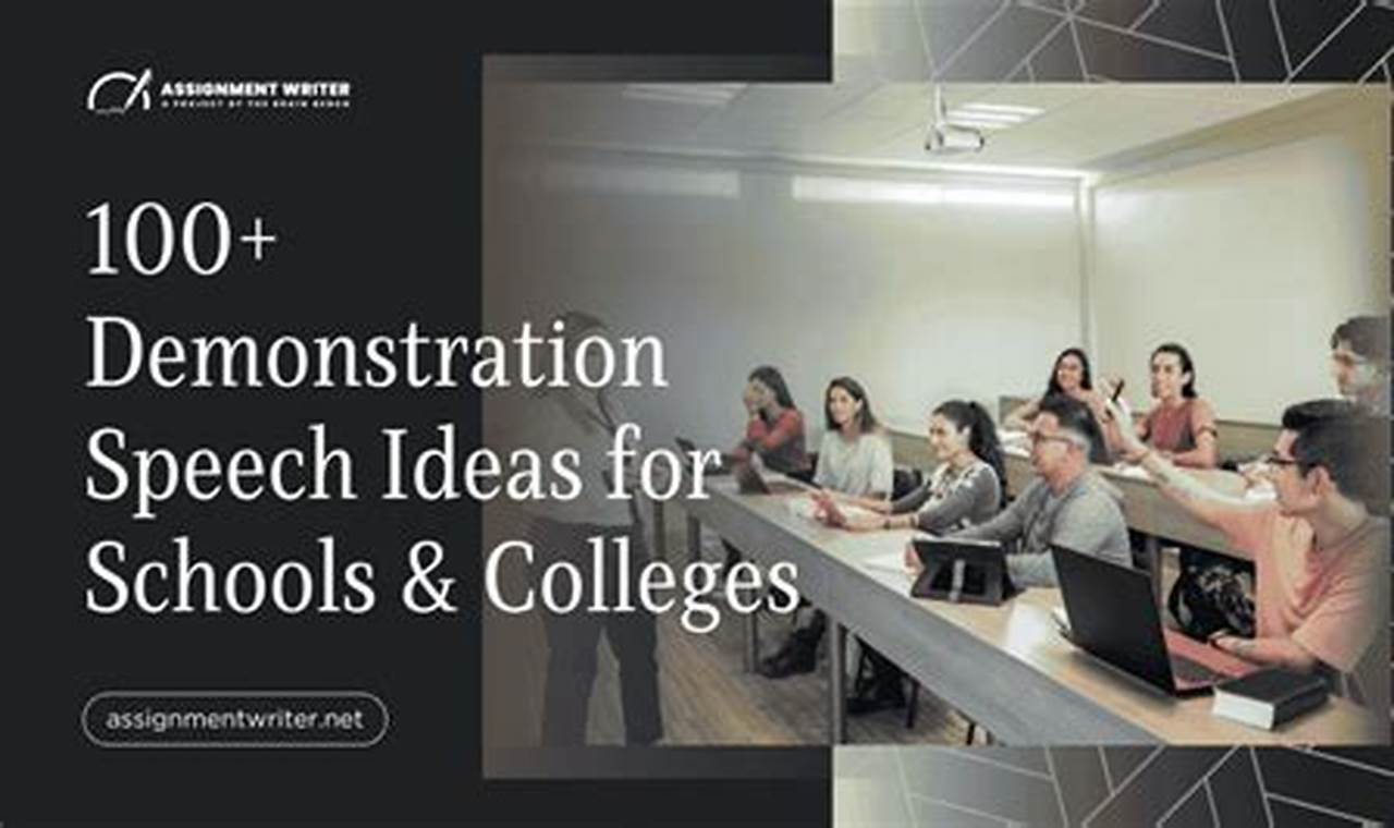 Demonstration Speech Ideas High School
