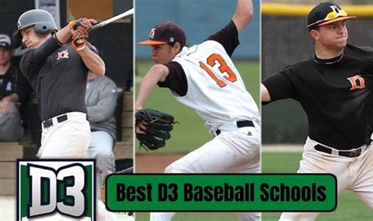 Top D3 Baseball Schools: 2024 Rankings