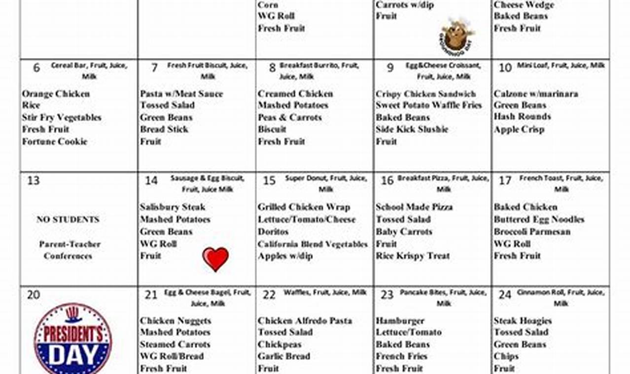 Harrison County Schools Lunch Menu: Nutritious & Delicious