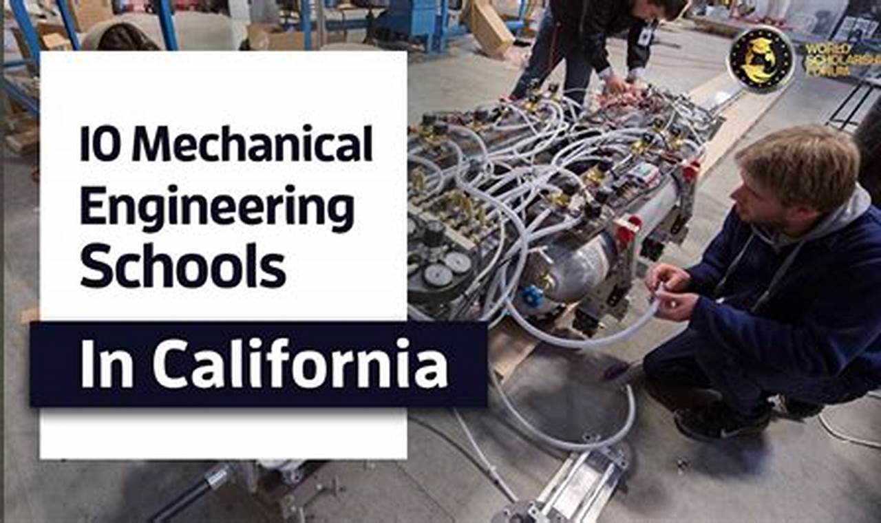Top Mechanical Engineering Schools in California 2024