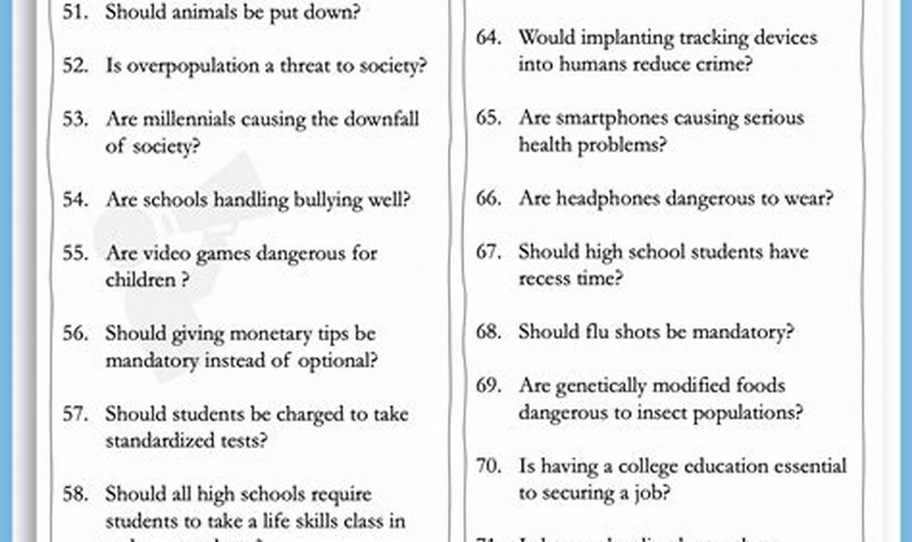 Top Fun Debate Topics for High School Students