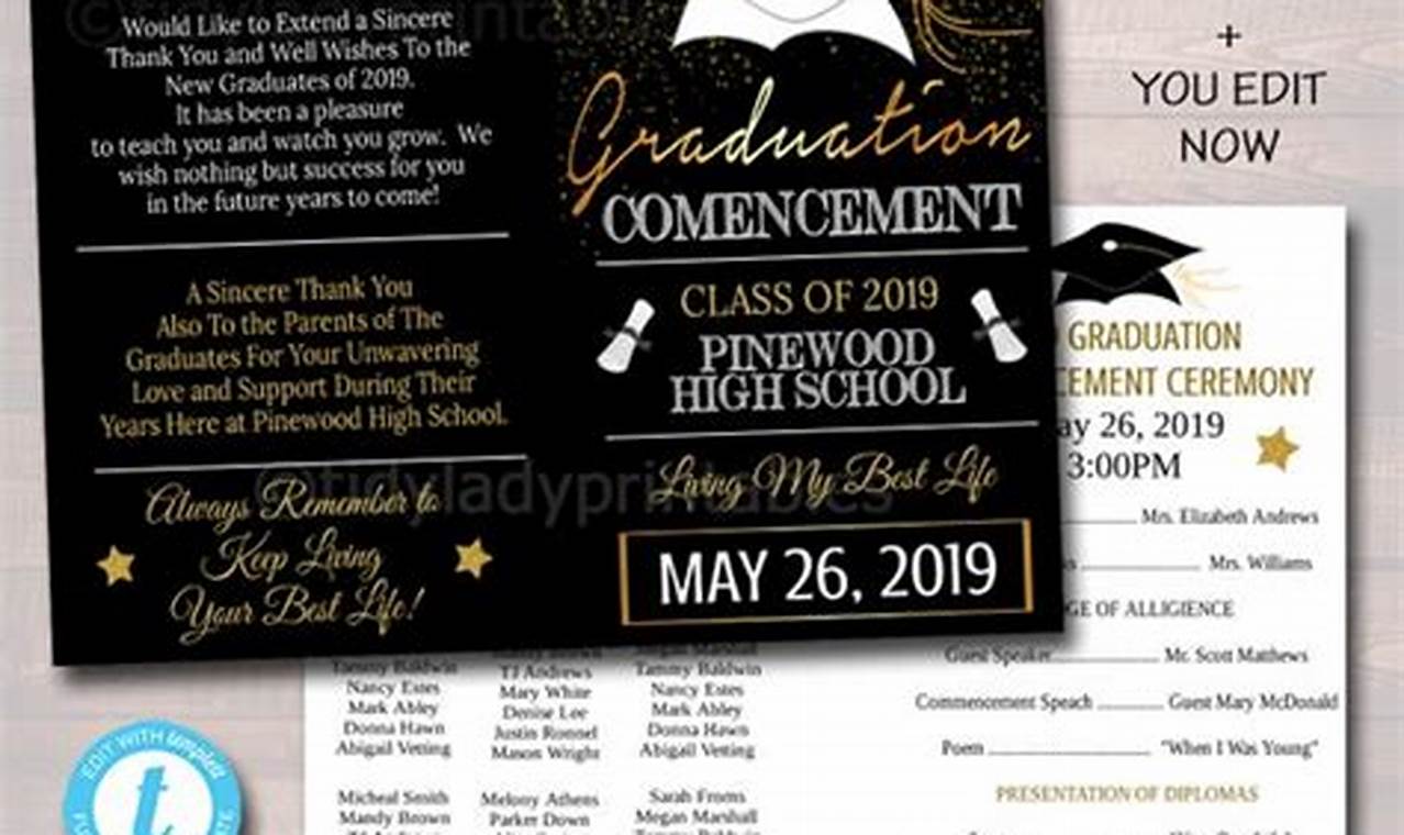 High School Graduation Ceremony Order & Guide
